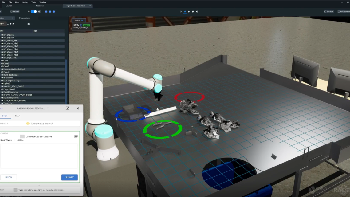 Photos: Engineers develop haptic robot arm to sort radioactive fuel debris
