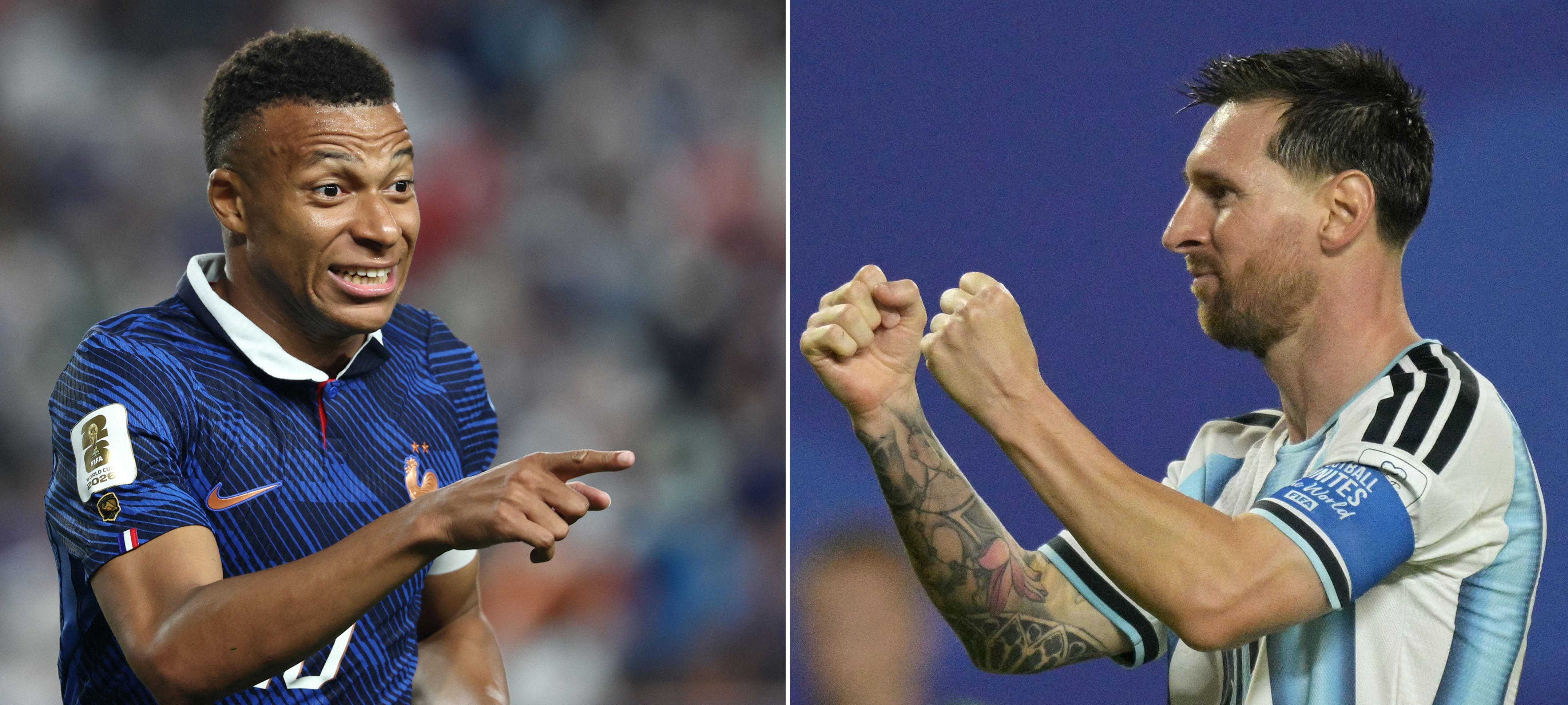 How do Kylian Mbappe's World Cup stats stack up against Lionel Messi's?