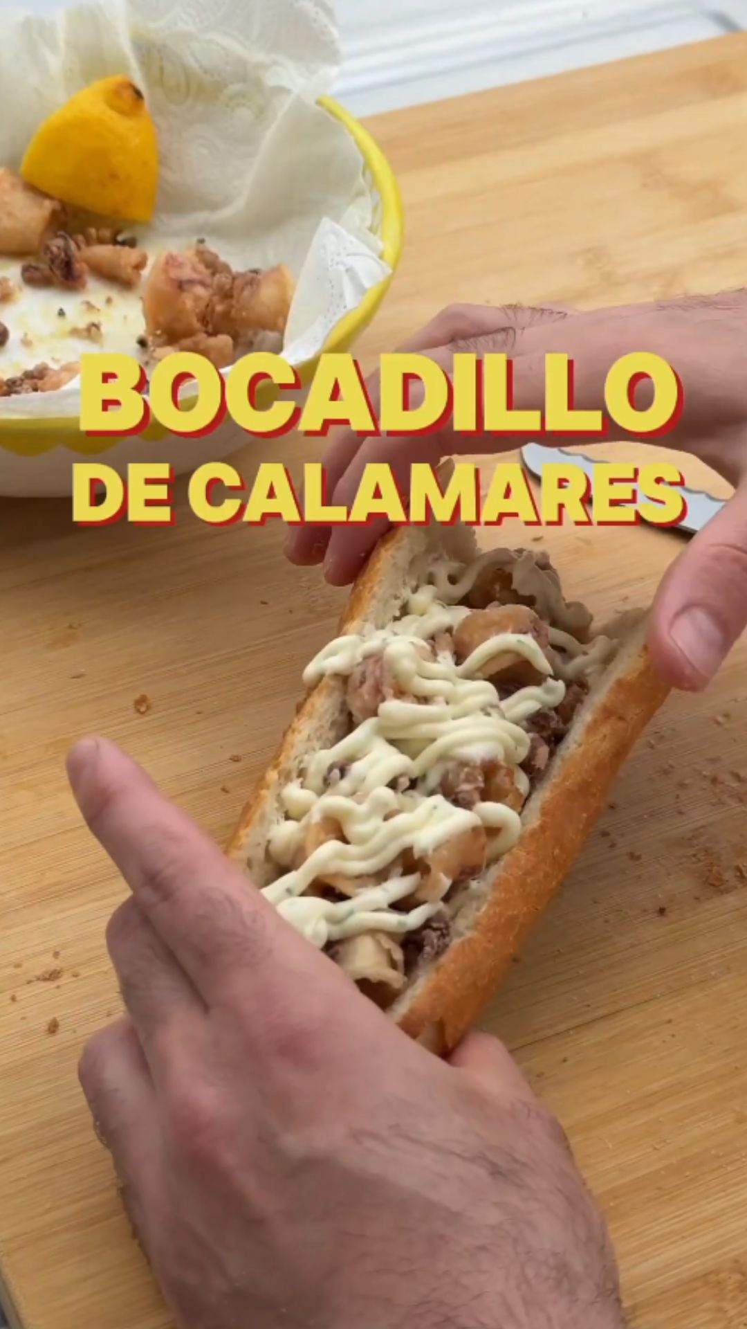 Inside Spain’s iconic squid sandwich bocadillo de calamares