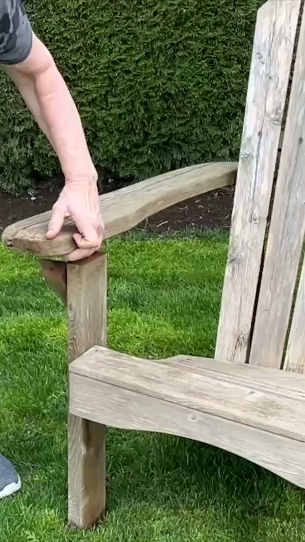 Drill a hole in an old chair for this jaw dropping porch idea!