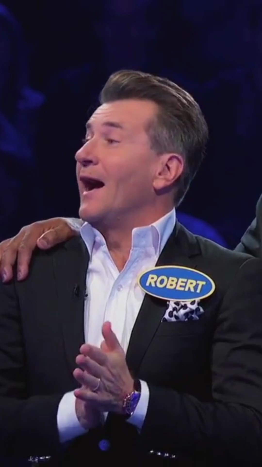 Robert Herjavec is a shark on Celebrity Family Feud