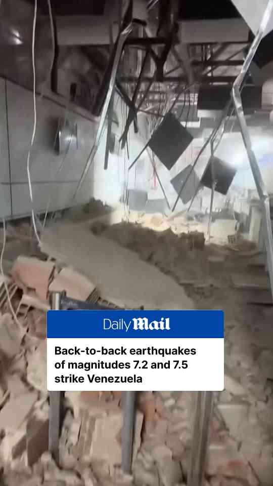 Two powerful earthquakes strike Venezuela, causing widespread damage