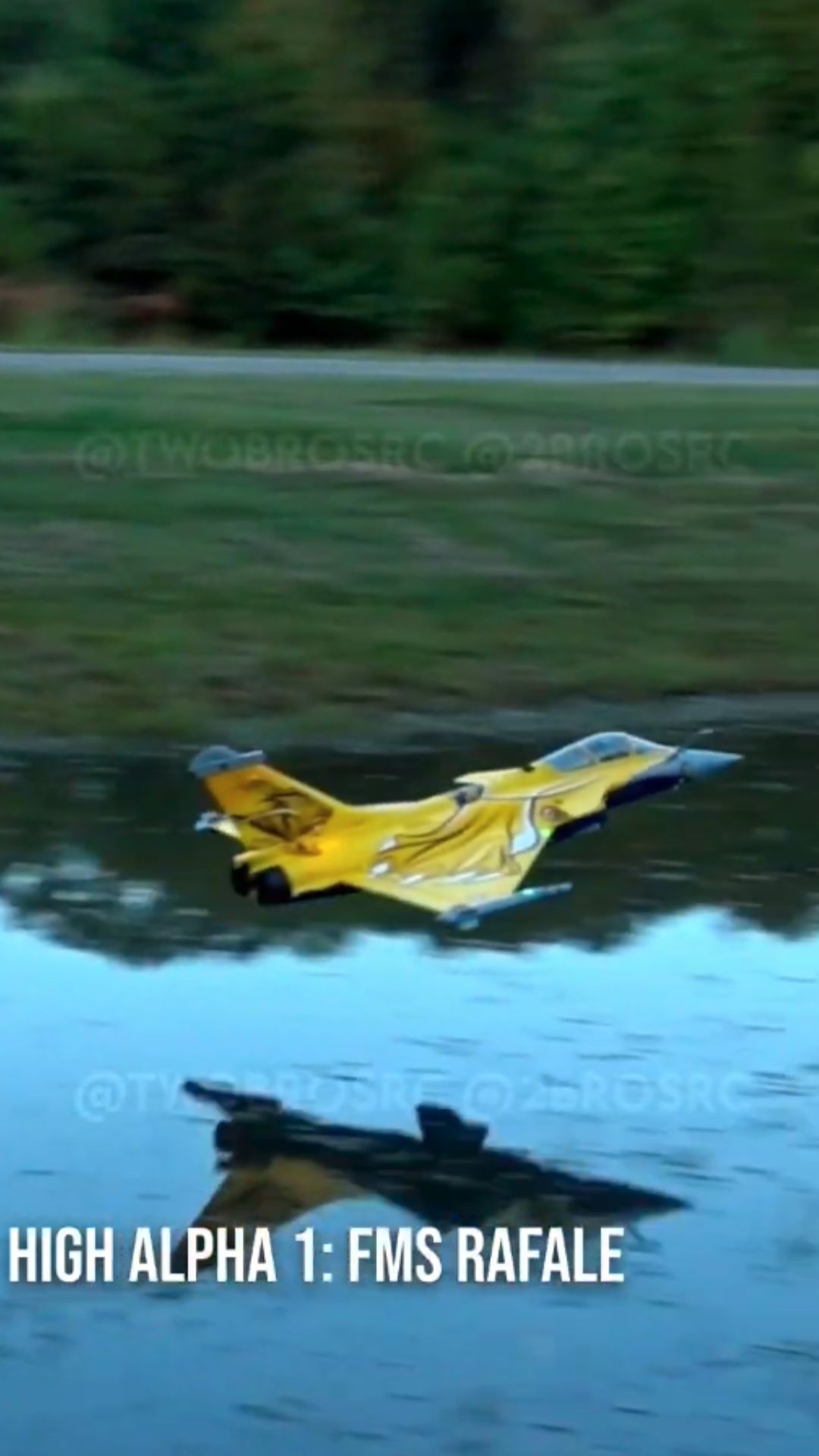 High angle of attack RC plane control and stability