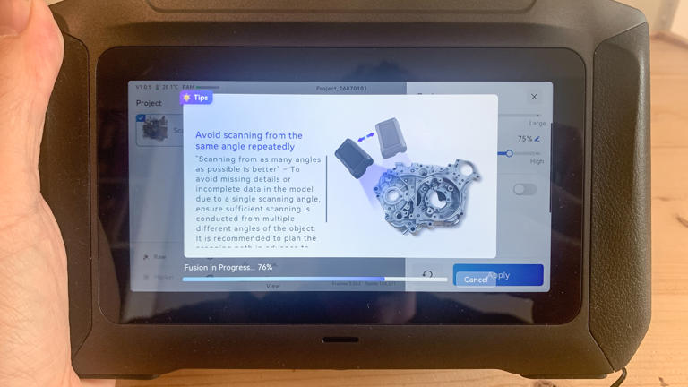 I wasn't sure the Creality Sermoon P1 scanner would handle shiny ...