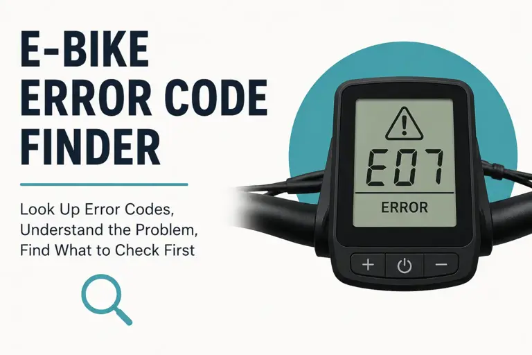 E-bike error code finder: What your error code means and what to check ...