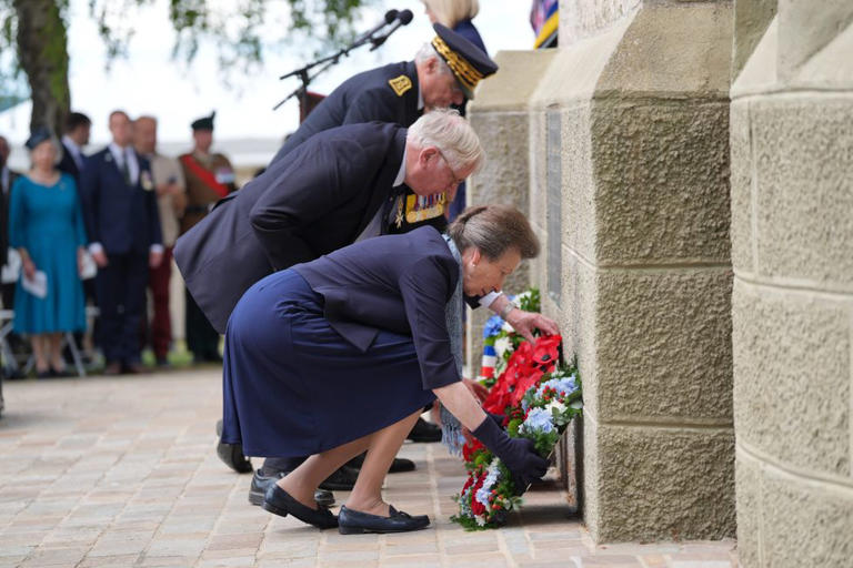 Princess Anne joins forces with Duke of Gloucester commemorating Battle ...