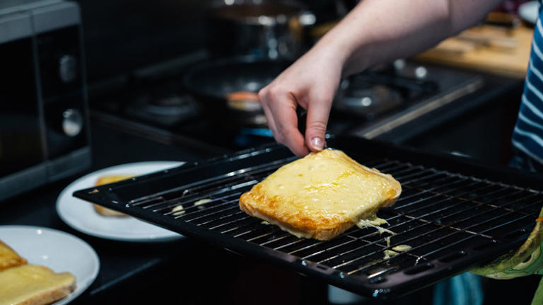 This vintage version of a classic grilled cheese makes for the perfect ...