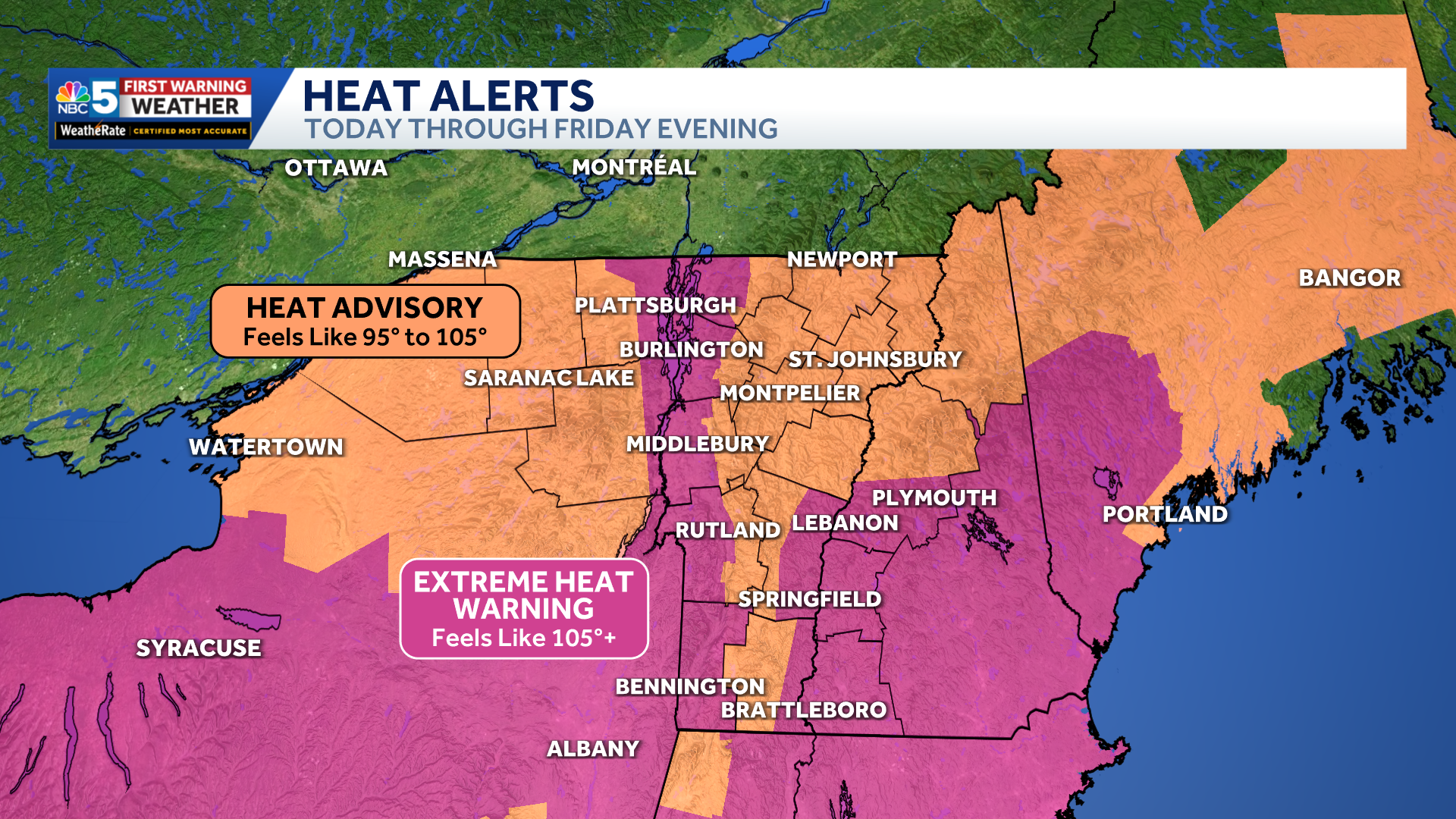 Extreme heat builds as July begins, heat alerts in effect for Vermont ...