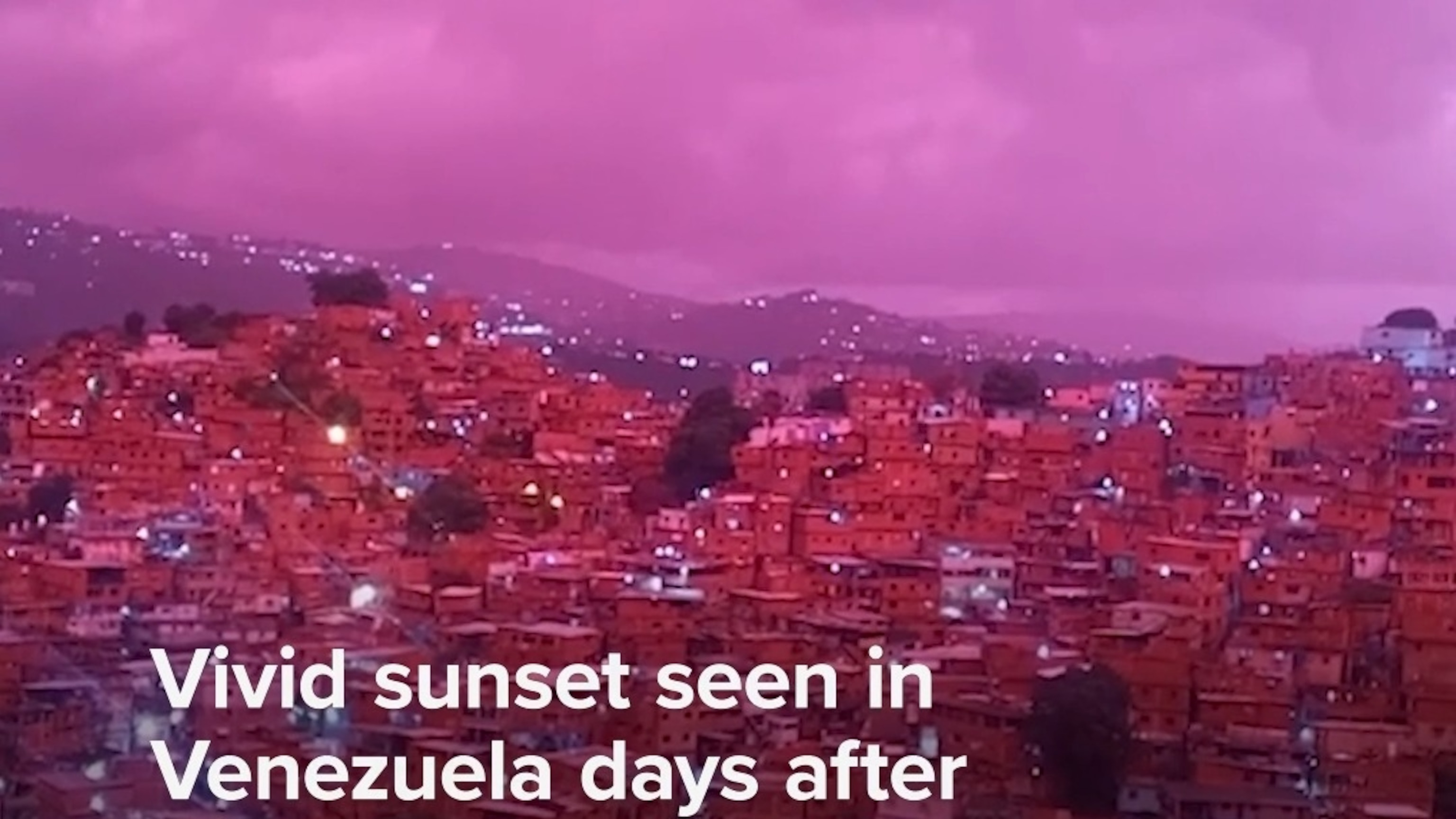 Vivid sunset seen in Venezuela days after devastating earthquakes