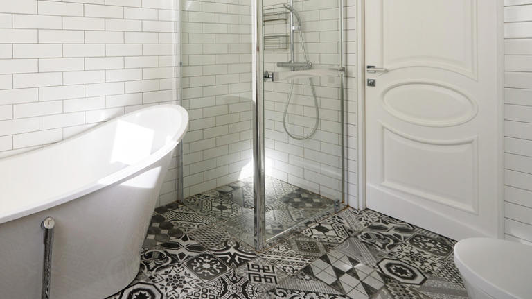Patterned floor tiles are out, but here's how to use them in a way that ...