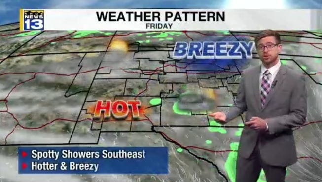 Isolated showers, storms for Wednesday afternoon