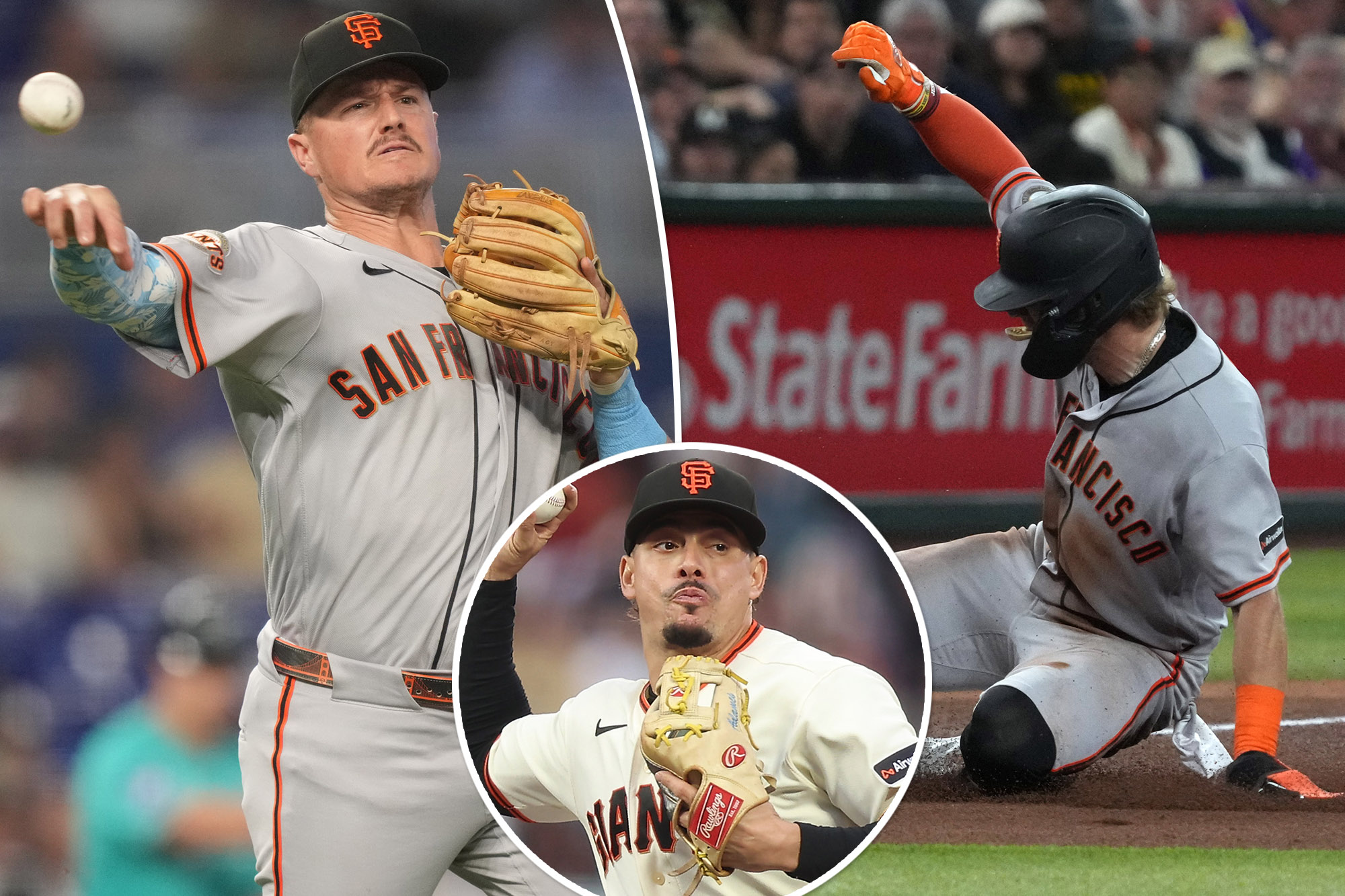 Giants forced to use outfielder at second base after injuries to Matt ...
