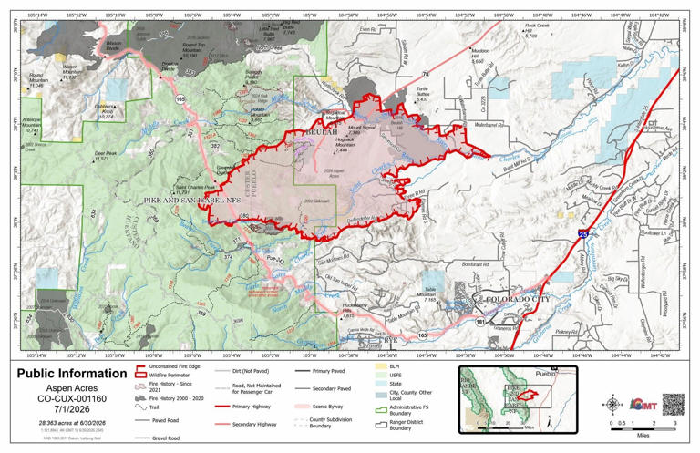 More than 150 structures lost to 'Aspen Acres Fire,' 28k acres burned