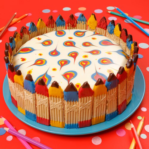 Paint me pretty kids' cake