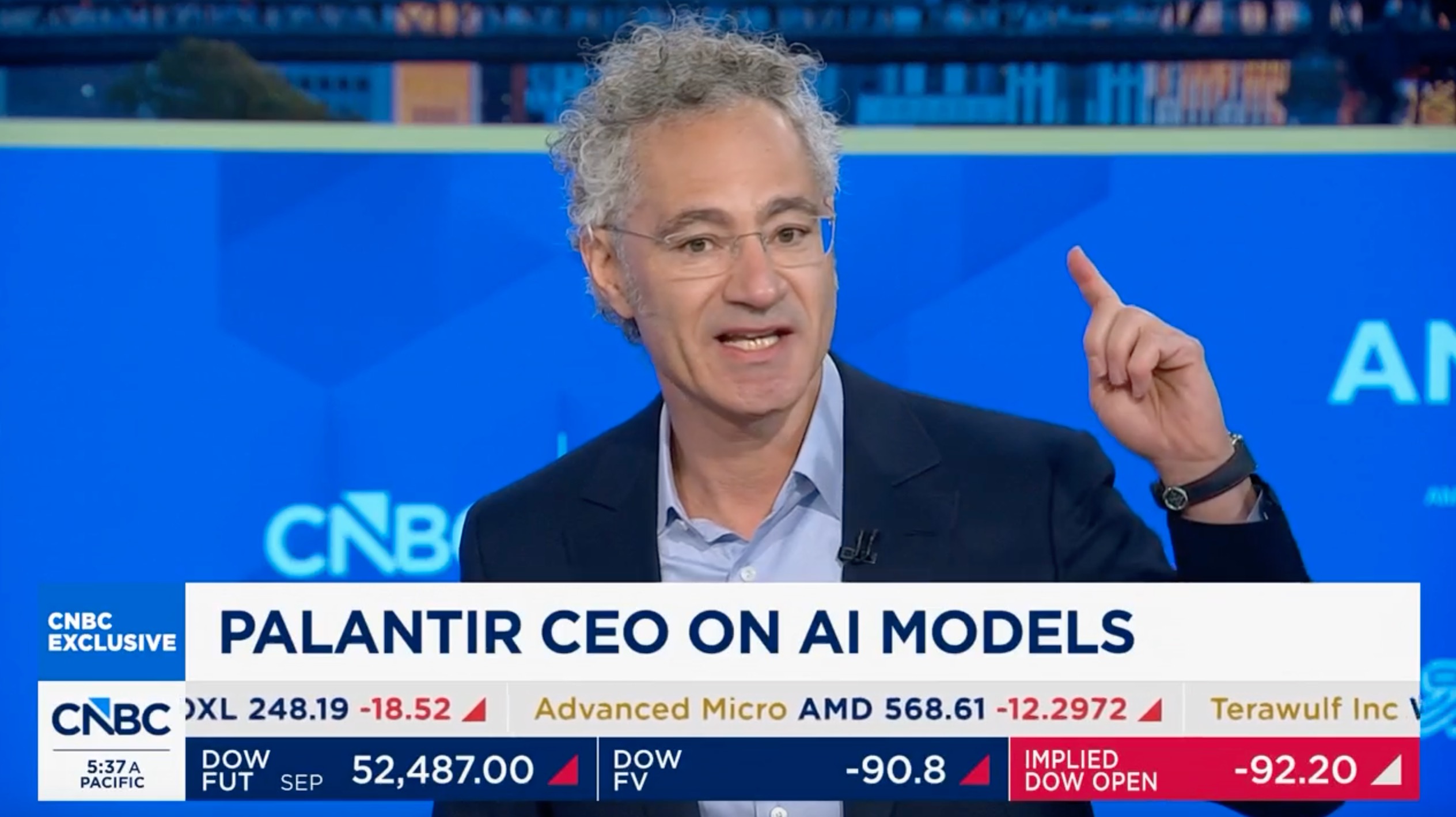 'You sound pretty angry': CNBC anchor left stunned as Palantir CEO ...