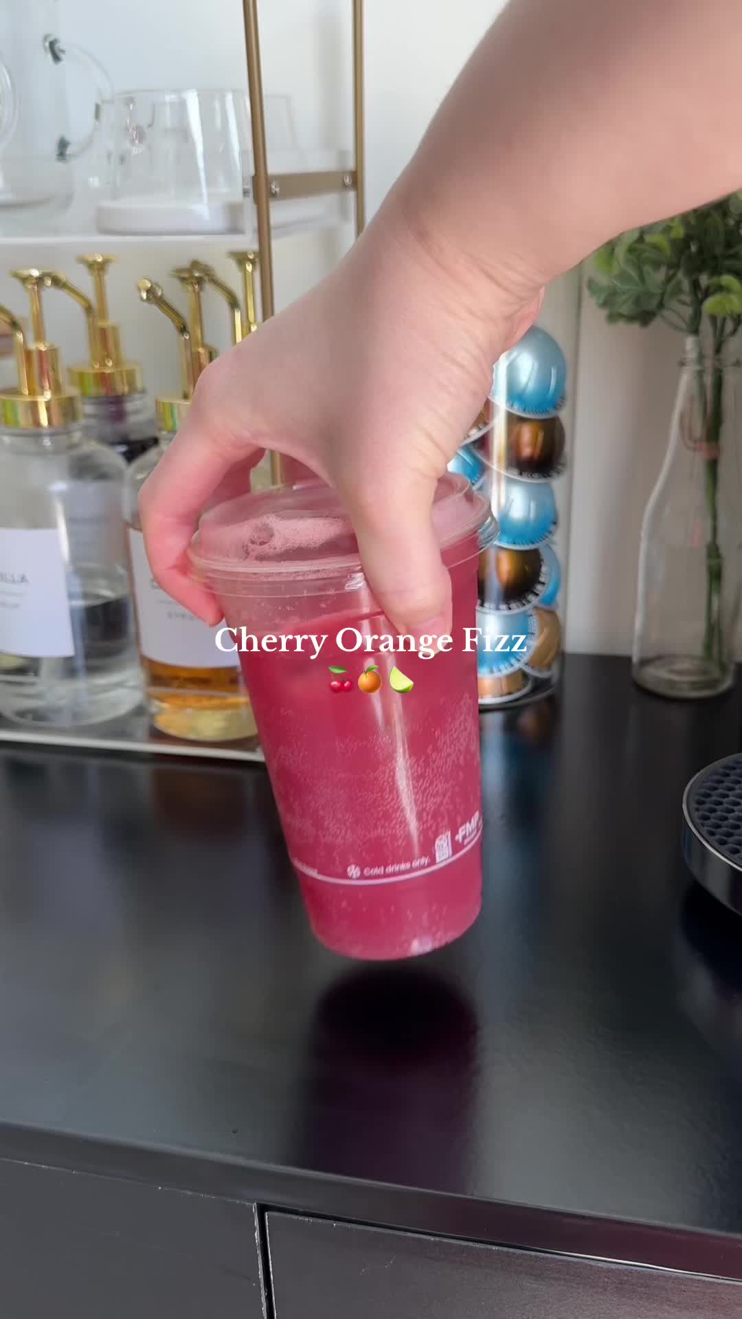 How to make a cherry orange fizz at home