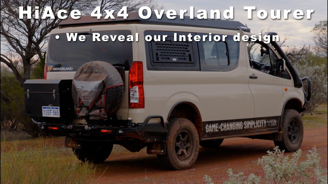 Hiace overlander interior build transforms van into off-grid home