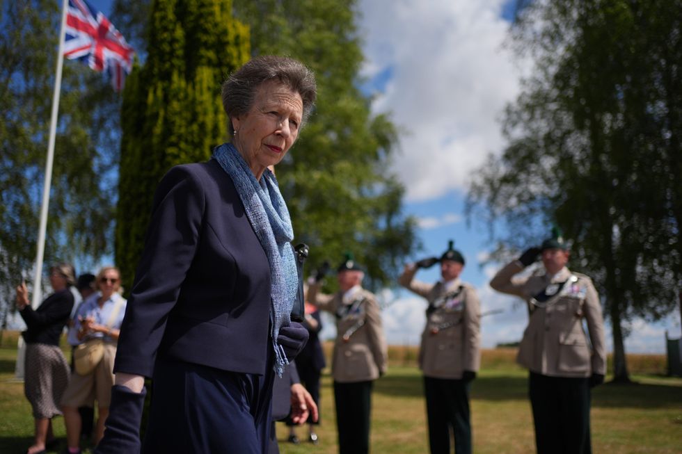 Princess Anne joins forces with Duke of Gloucester commemorating Battle ...