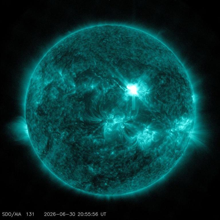 The sun just unleashed a powerful X-class flare as solar activity ...