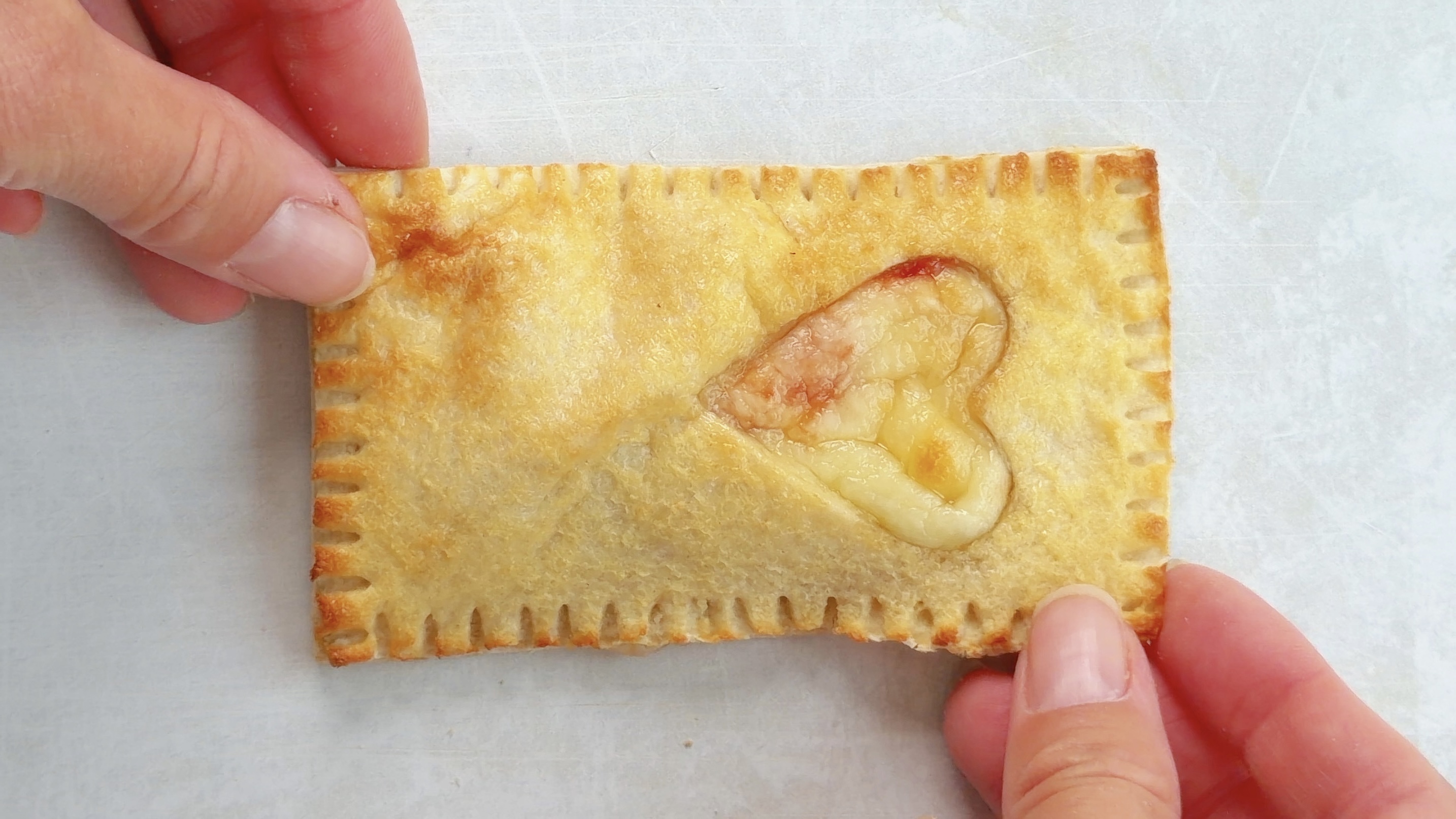 Heart-shaped pizza Hot Pocket