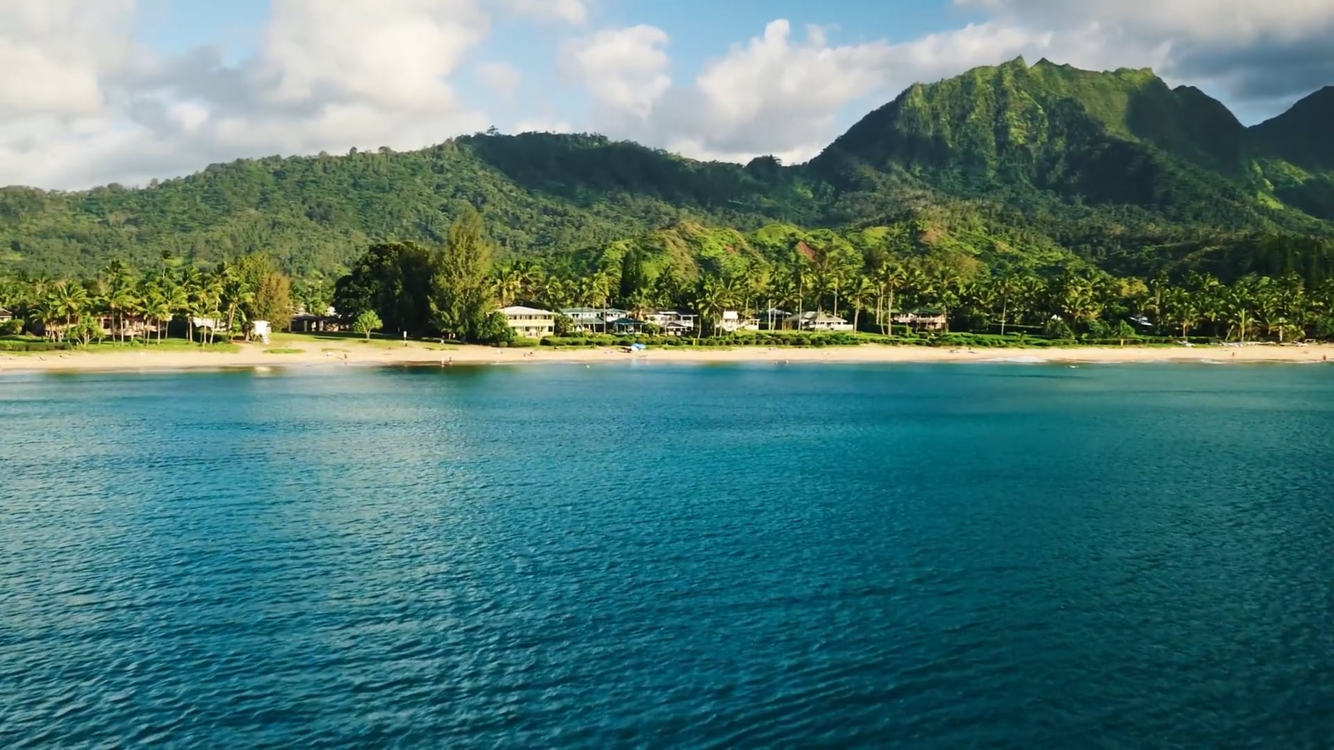 Hanalei Bay Hawaii: Stunning drone views of Kauai's coastal paradise