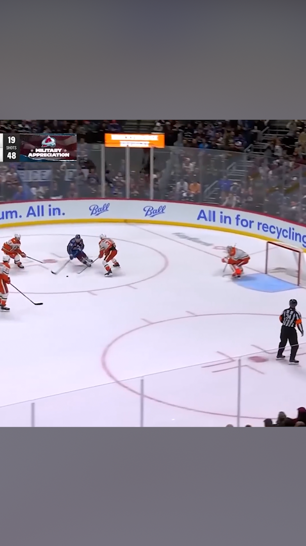 Nathan MacKinnon unreal power move