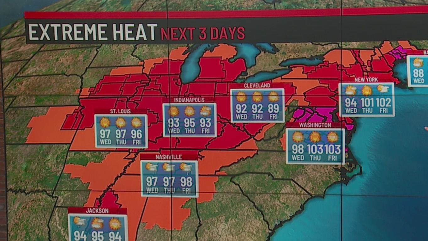 Temperatures to be in the upper 80s next week