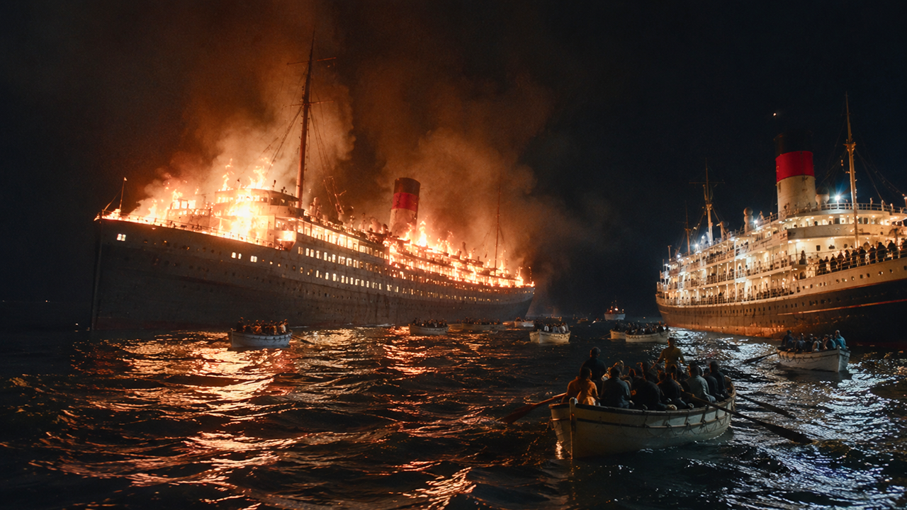The SS Yarmouth Castle disaster, why a burning ship had no way to call ...