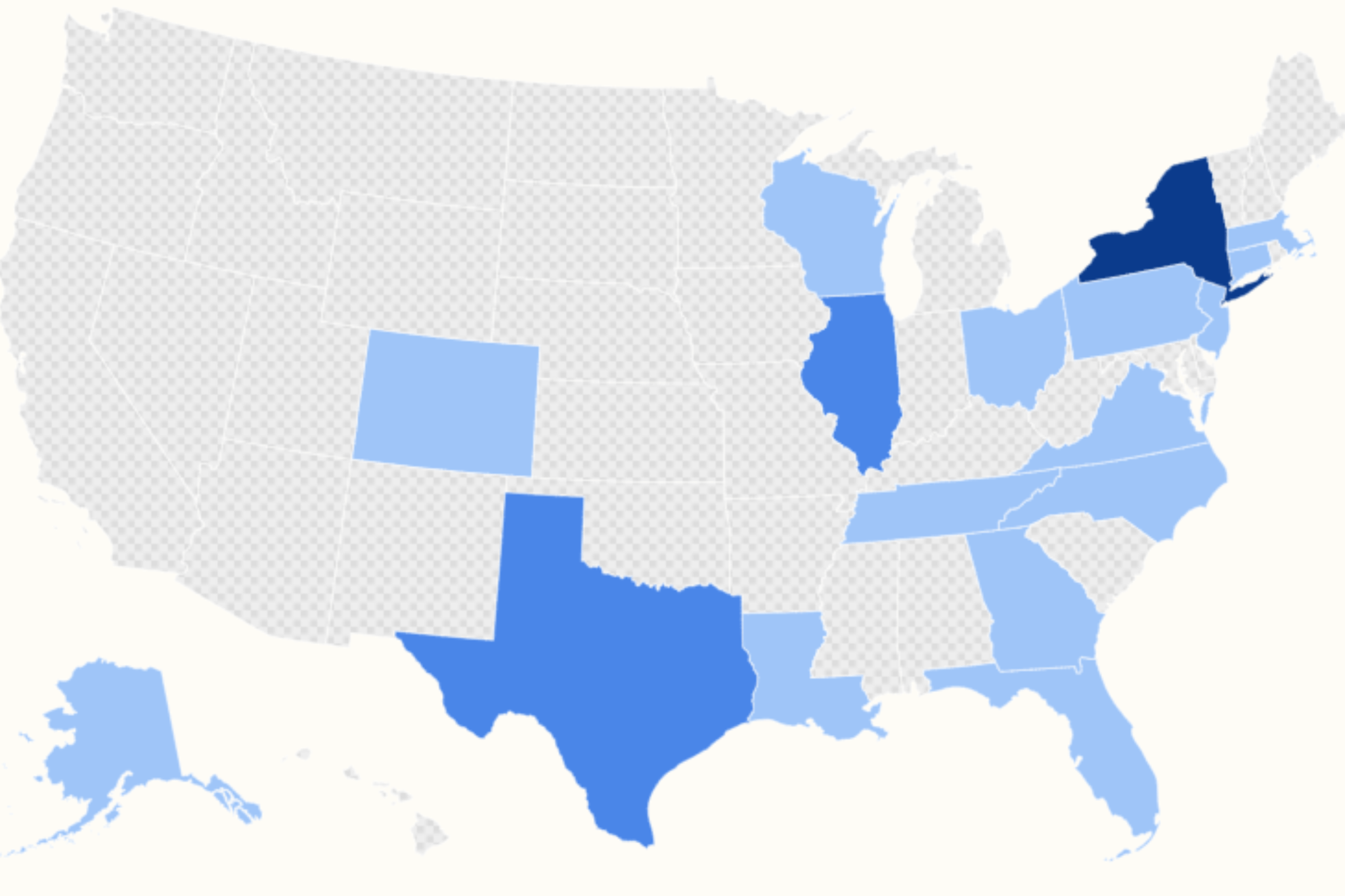 Map shows states hit with "explosive" diarrhea outbreaks