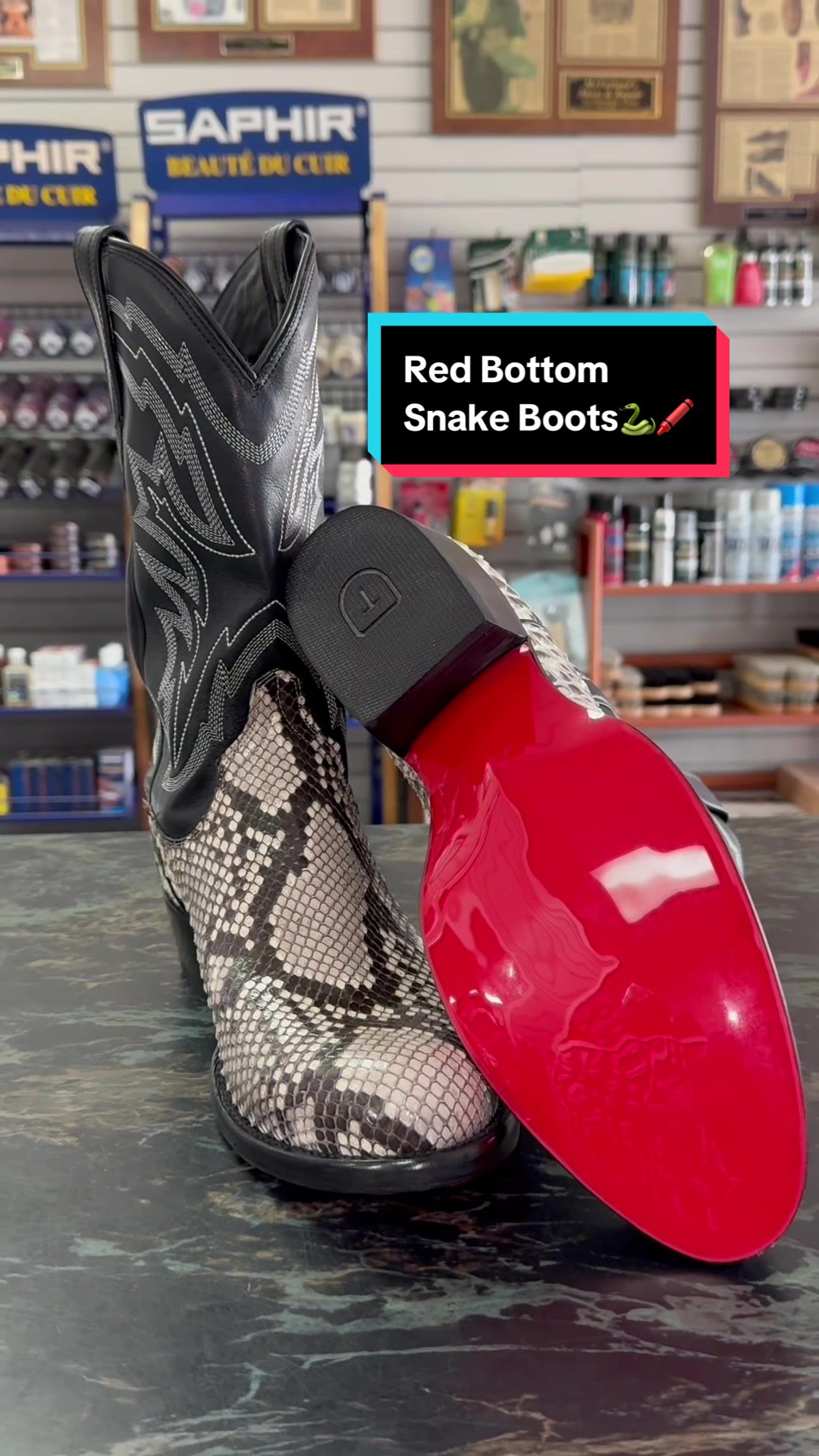 Adding non slip sole protectors to python boots