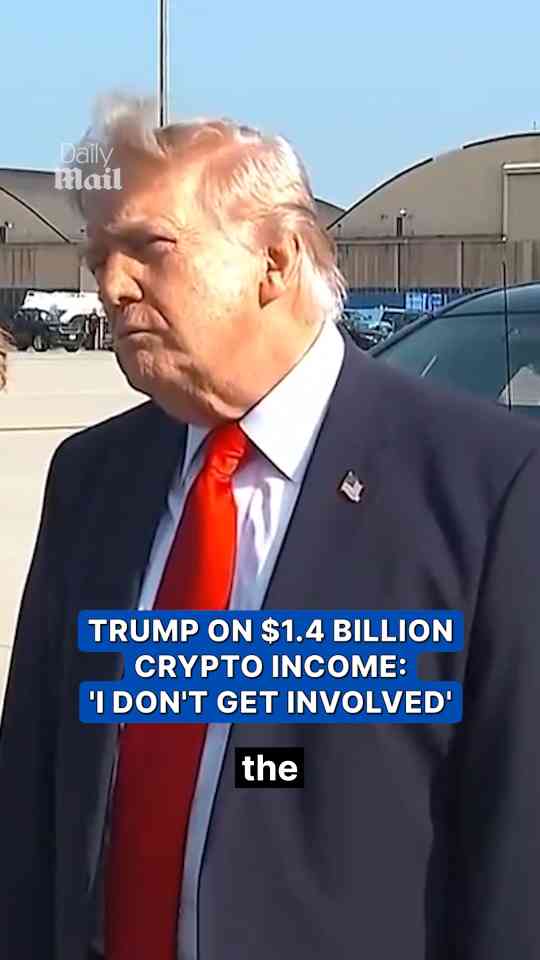 Trump responds to questions about $1.4 billion in crypto income