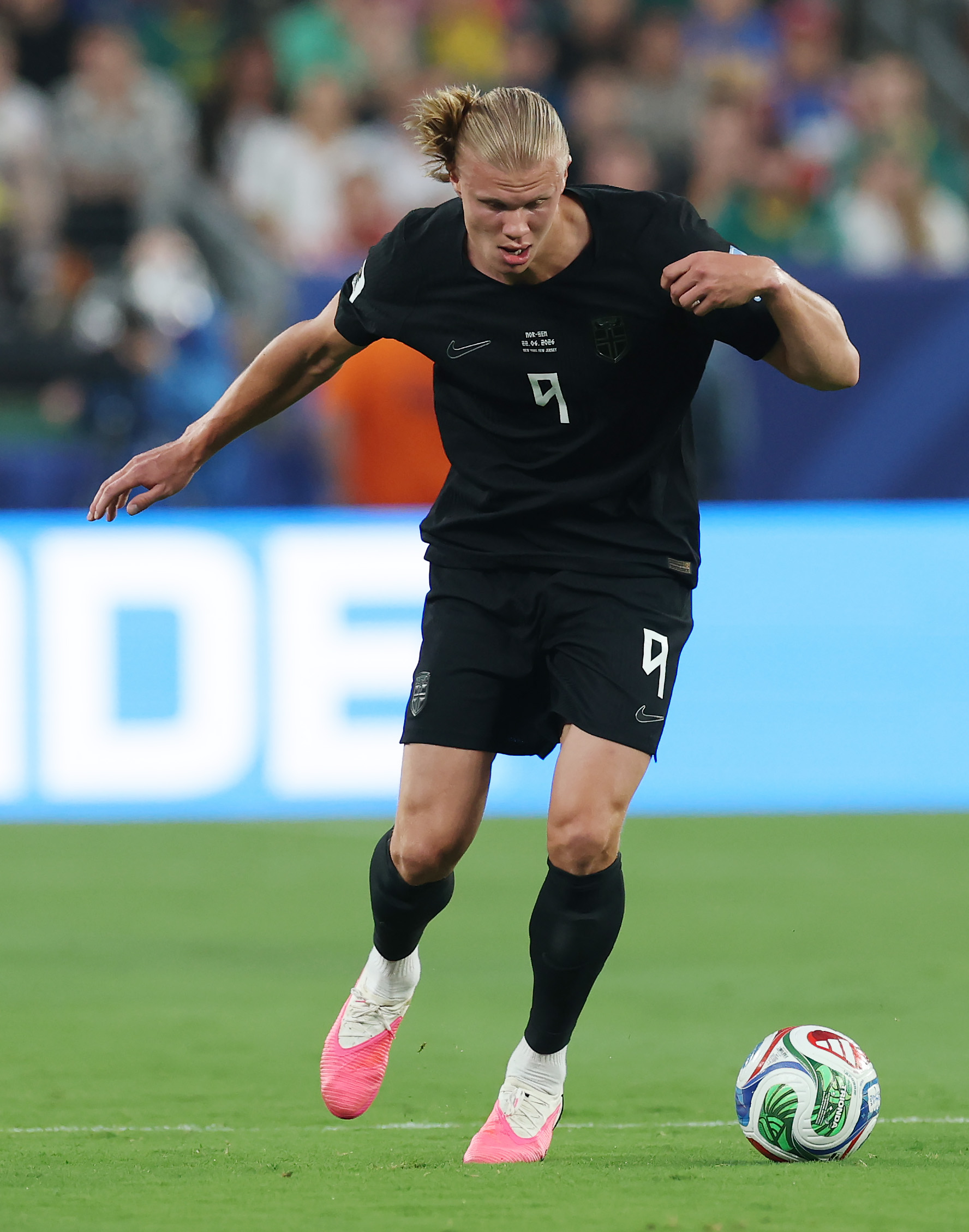 Why are so many players wearing pink cleats at the World Cup?