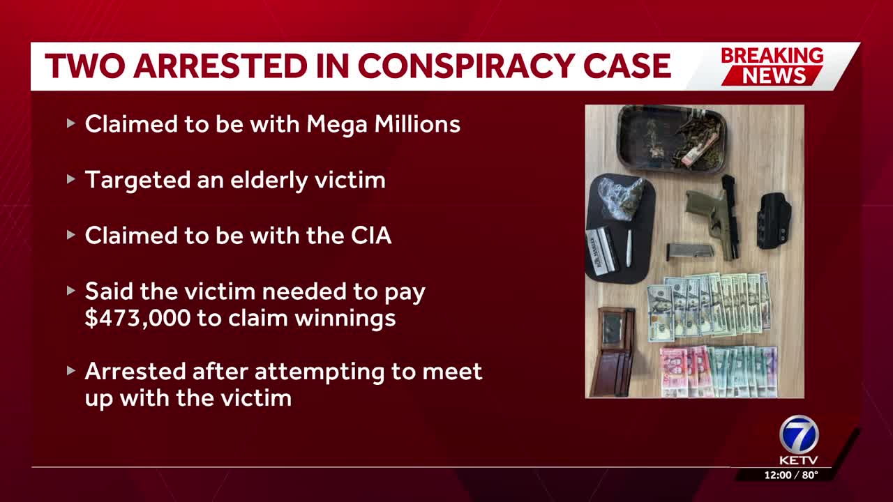 Illinois pair arrested in Omaha after $470,000 Mega Millions scam ...