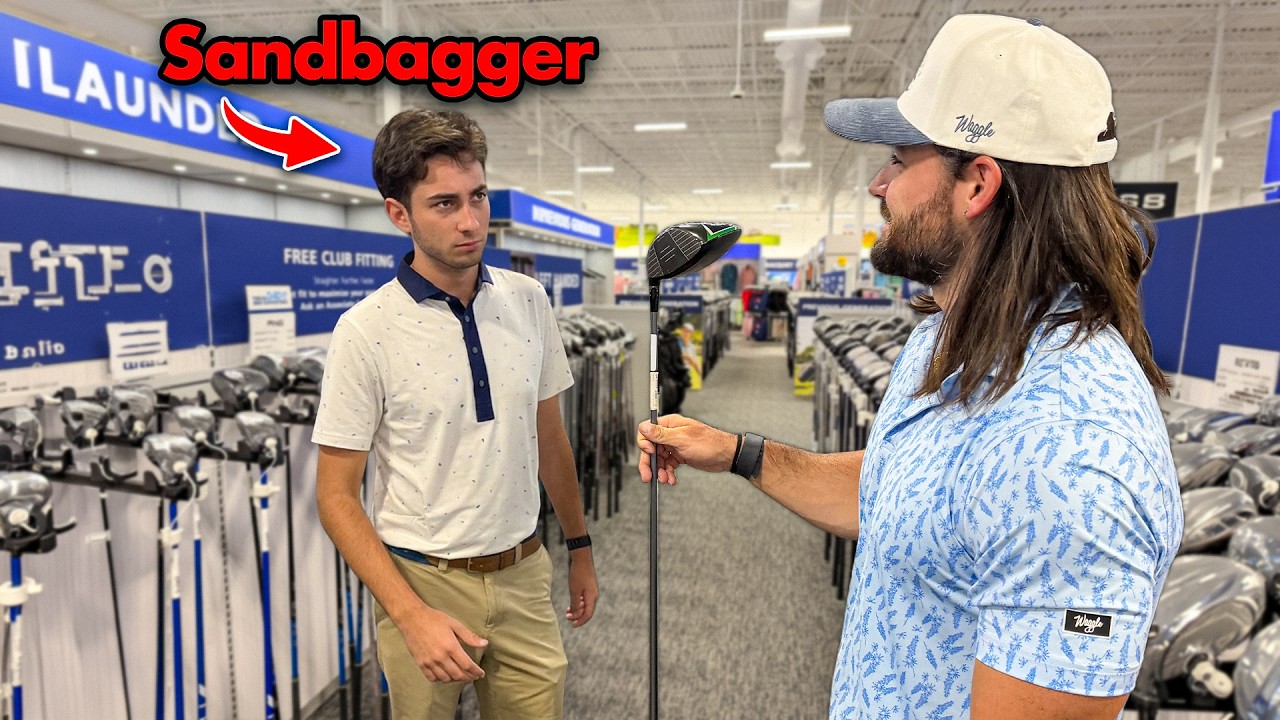 Calling out golfers inside a golf store
