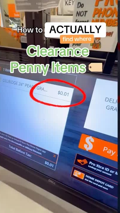 Home Depot Penny Items
