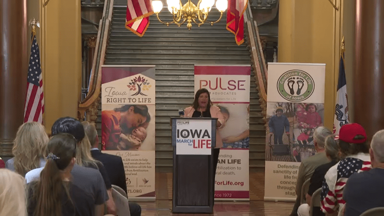Pro-life movement unites at Iowa Capitol for annual March for Life