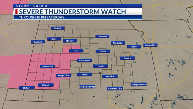 Severe weather live updates: Storms moving across Kansas