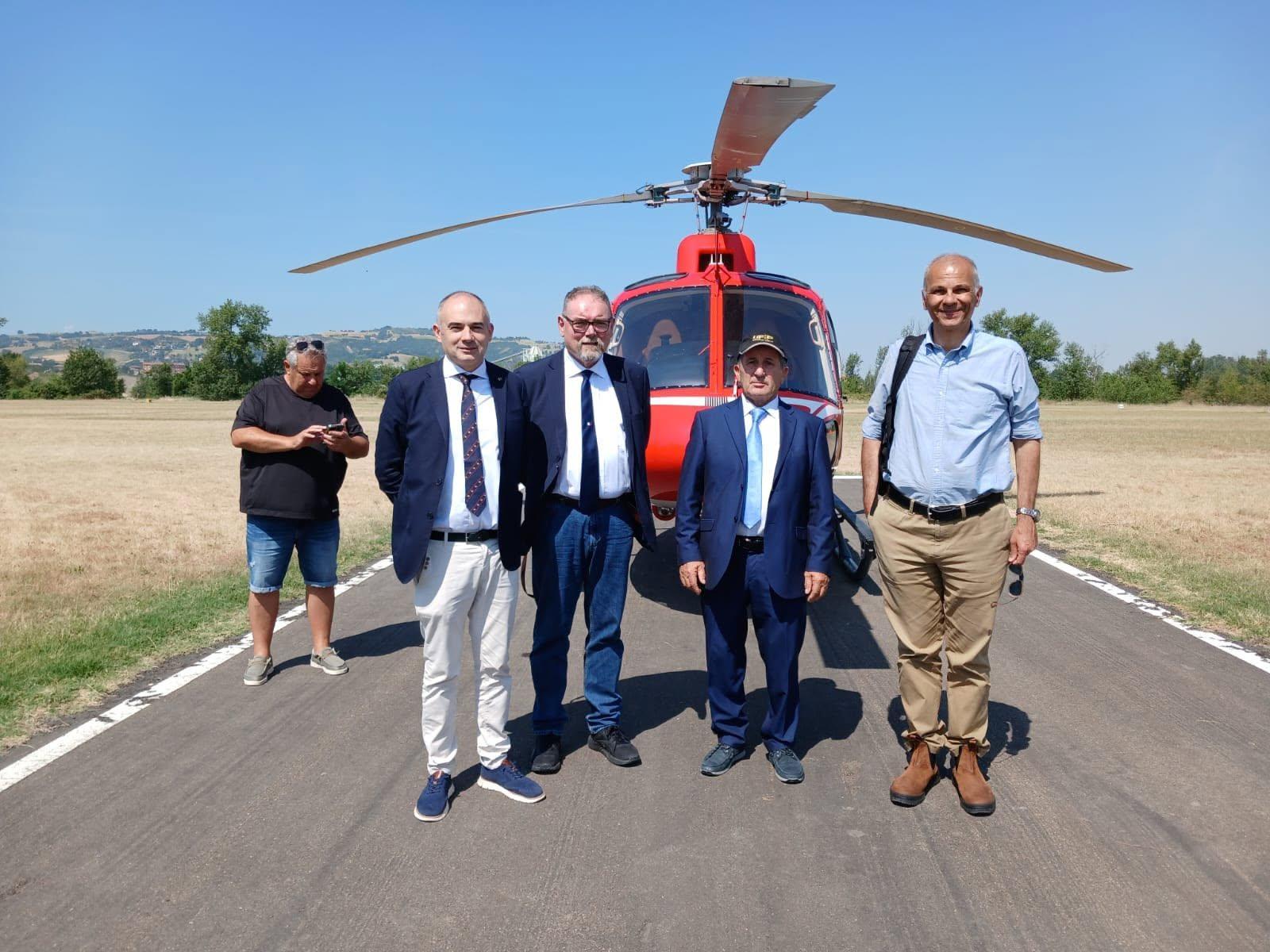 Diga di Vetto, è polemica sul sopralluogo in elicottero