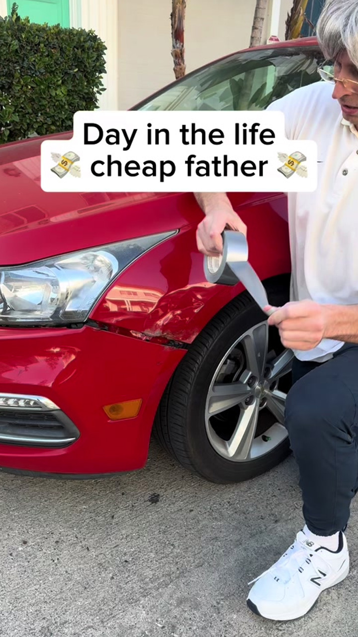 A dad’s extreme saving habits turn ordinary errands funny