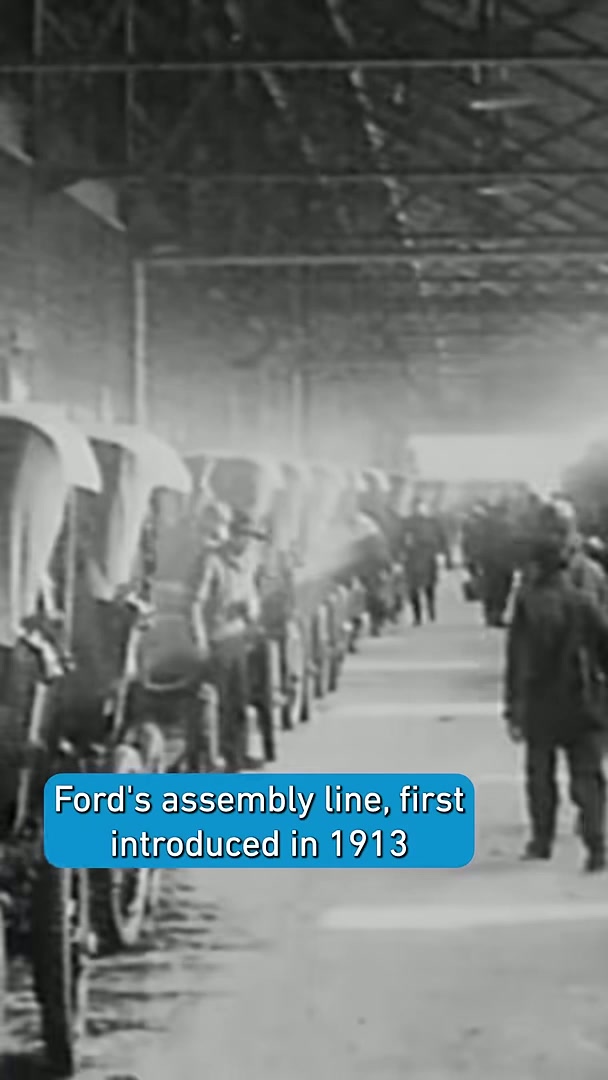 1913: The birth of Henry Ford's assembly line
