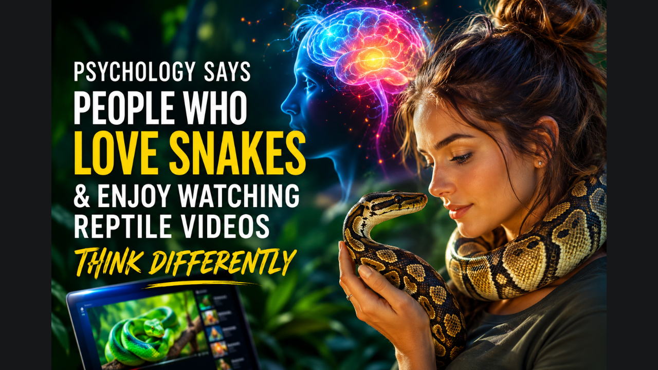 Psychology says people who love snakes and enjoy watching snake videos ...