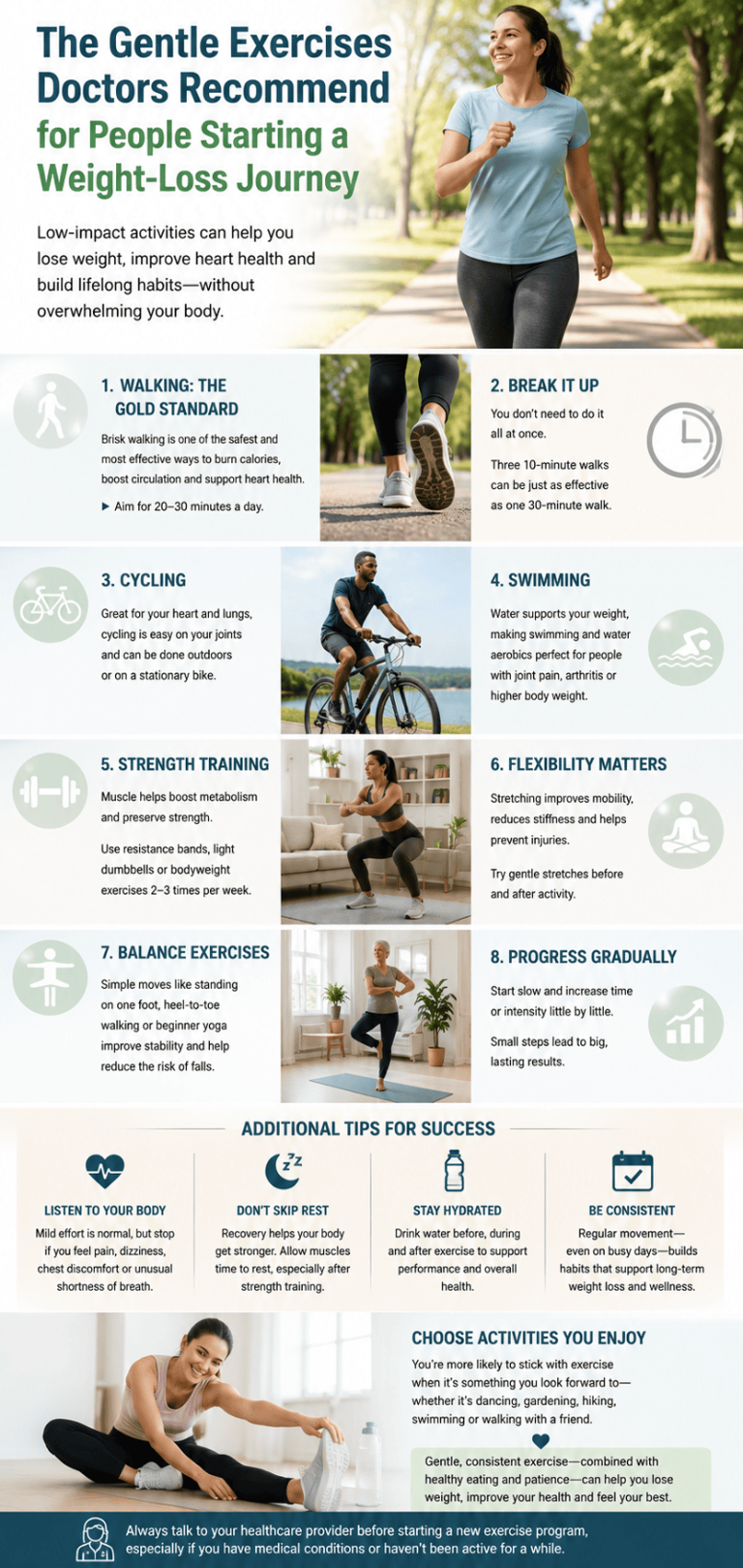 Ultimate infographic included: The gentle exercises doctors recommend ...
