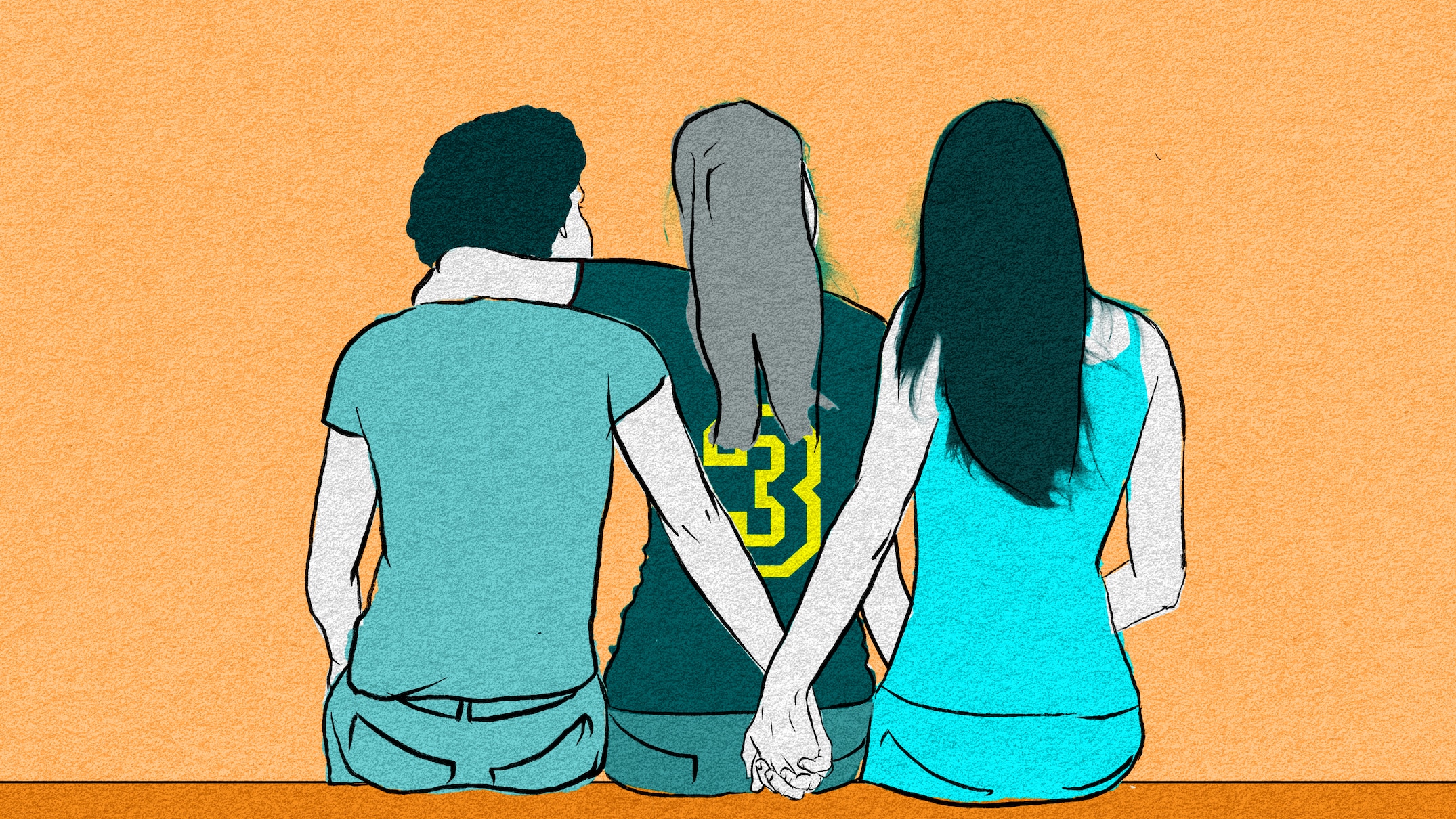 Love story: How a meet-cute led to a throuple romance