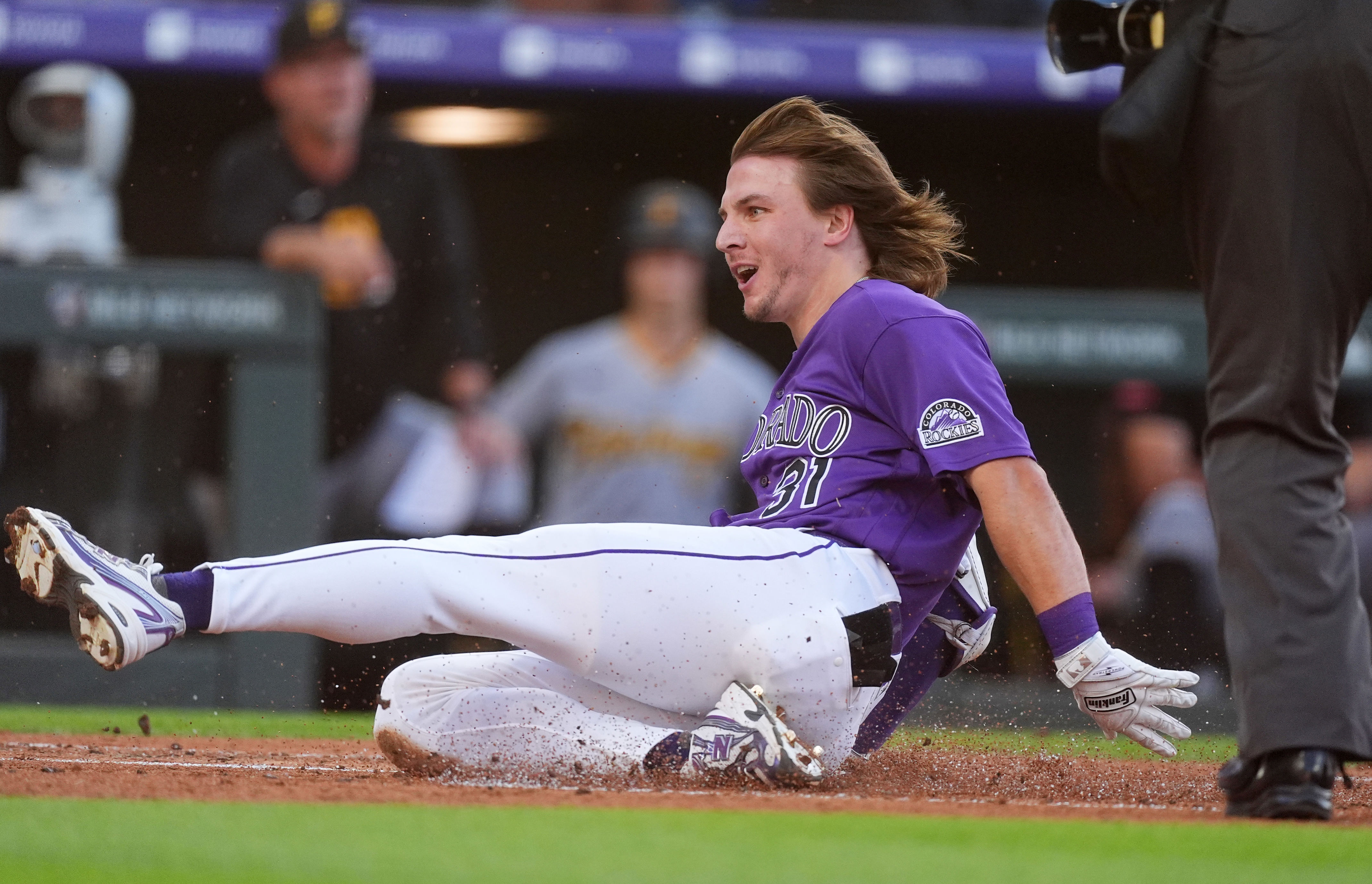 McCarthy hits leadoff inside-the-park homer off Skenes in Rockies' 2-1 ...