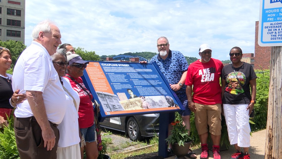 New sign sheds light on forgotten chapter of Wheeling history