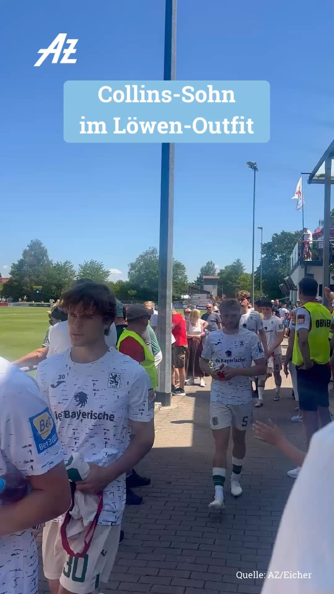 Mathew Collins beim Testspiel des TSV 1860 in Forstinning