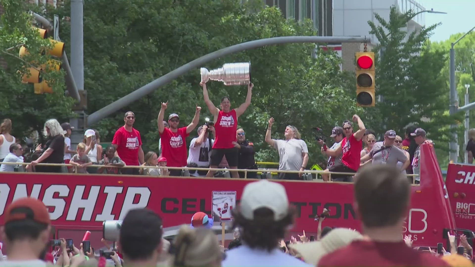 Hurricanes fans celebrate new era at team's Stanley Cup victory parade
