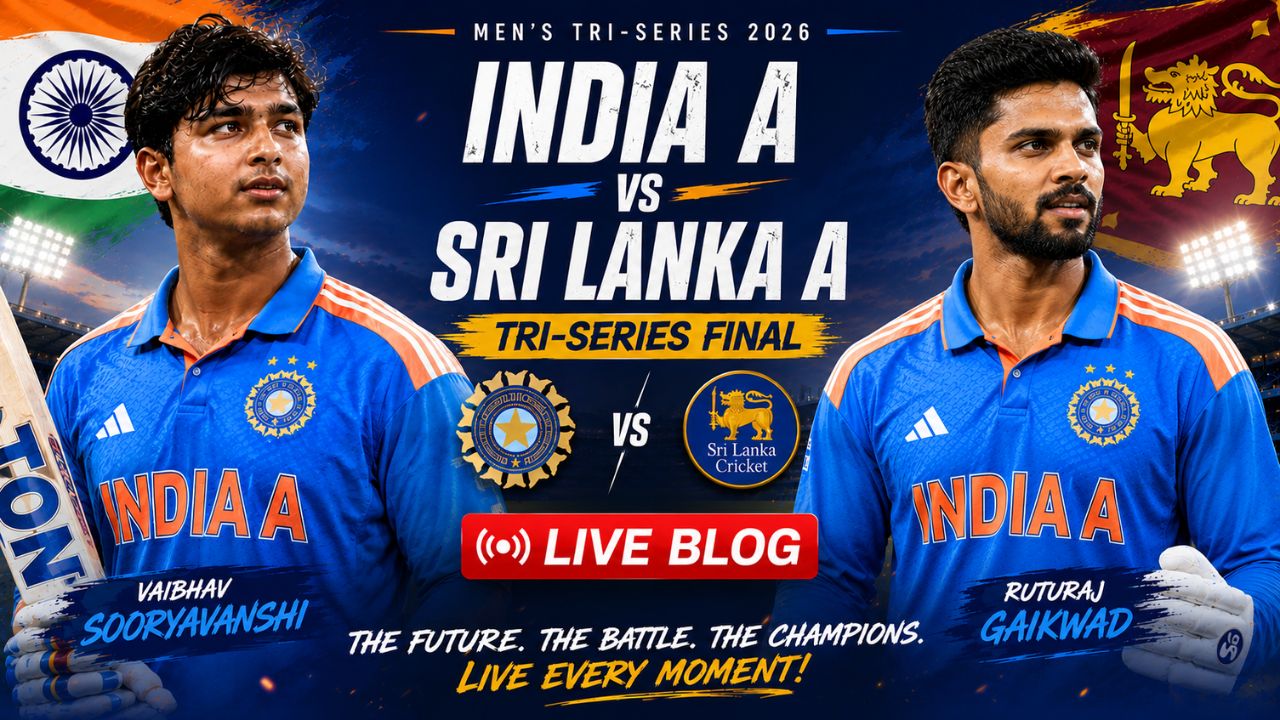 India A vs Sri Lanka A tri-series final match live score: Vaibhav ...