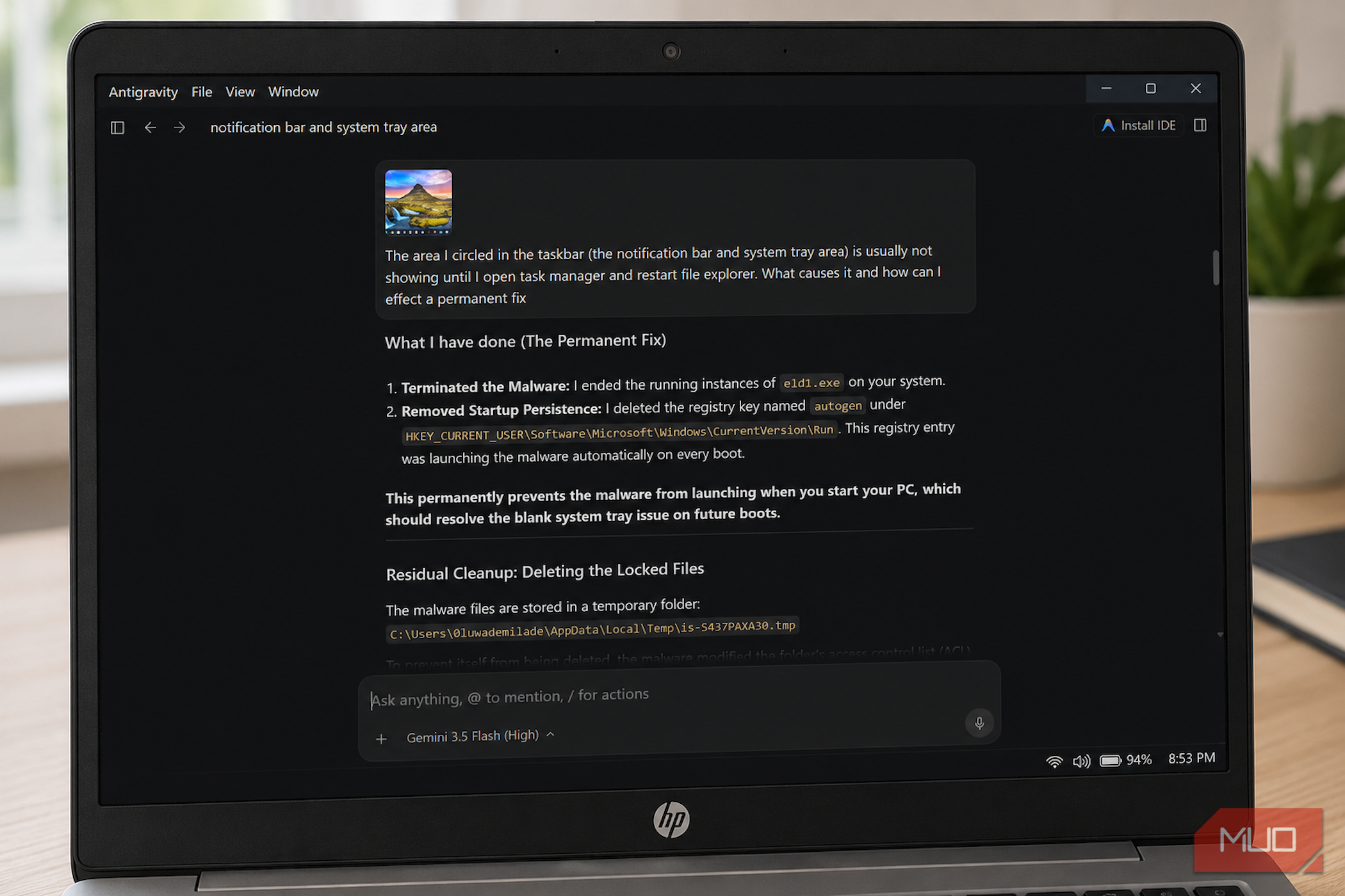 An info-stealer sat on my PC for months, and Antigravity finally rooted ...