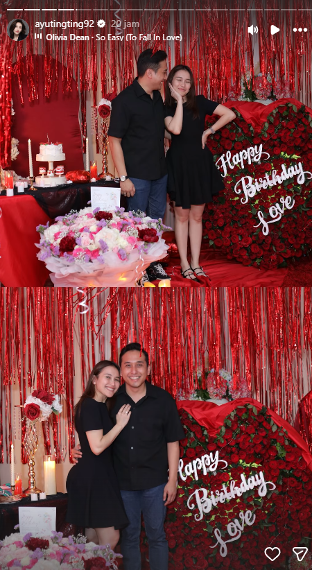 Cie, Ayu Ting Ting rayakan ulang tahun ke-34 bareng Kevin Gusnadi ...